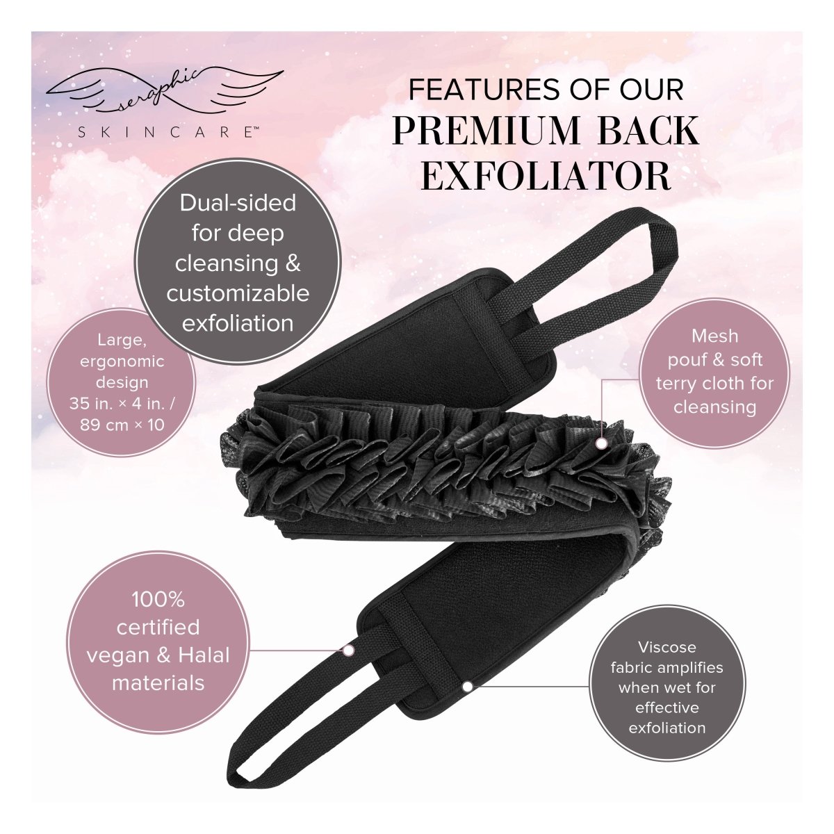 Best Back Exfoliator & Exfoliating Back Scrubber for Shower/Bath ...