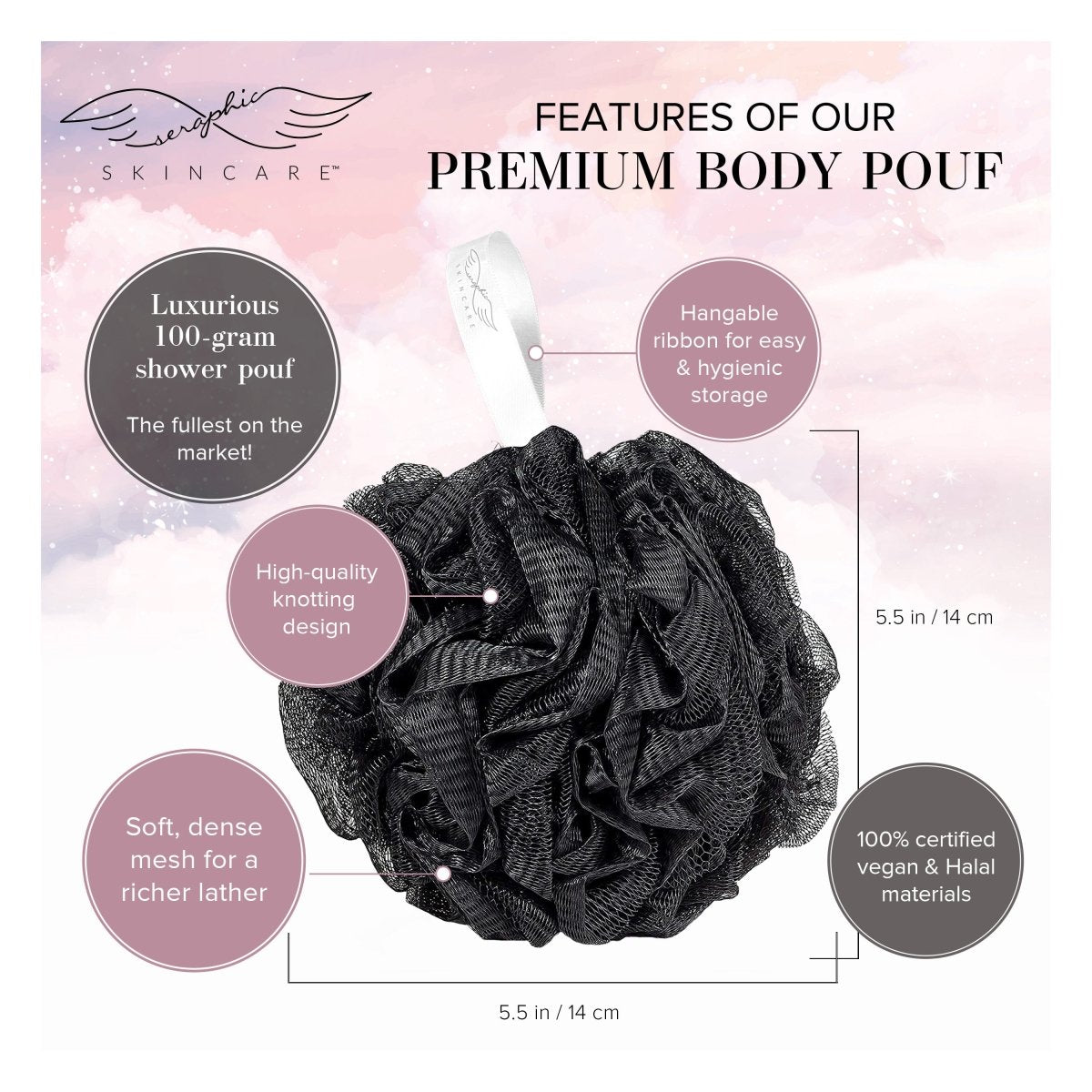 Premium Body Pouf (Promo) – Seraphic Skincare